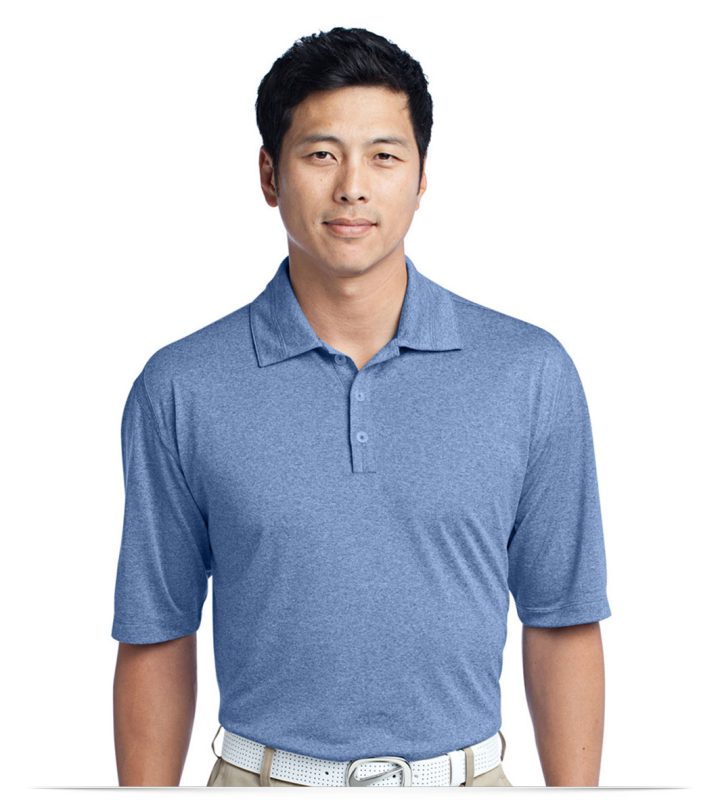 Custom Dri-FIT Heather Polo Nike With Logo Online at AllStar Logo