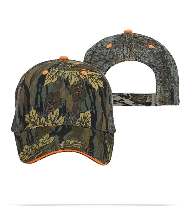 Otto Camo Low Profile Mesh Back Cap With Custom Logo Online