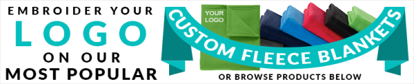 Custom Fleece Blankets | Embroidered Designs | AllStar Logo