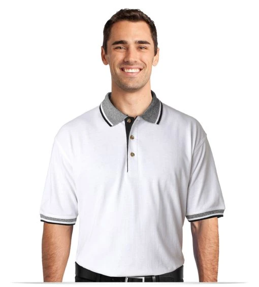 3 Tone Custom Golf Shirt with Your Embroidered Logo at AllStar